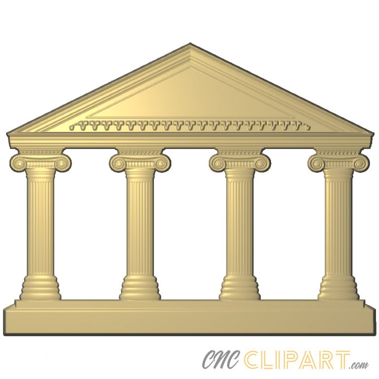 Buildings 3D Relief Models - CNC Clipart