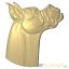 Boxer Dog Head 3D Relief Model - CNC Clipart