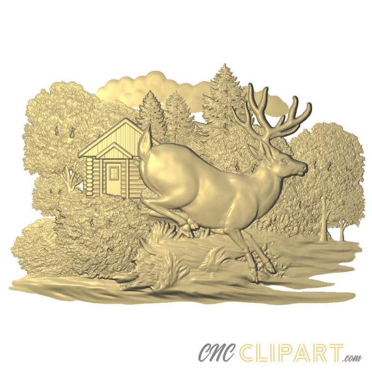 Animal 3D Relief Models - CNC Clipart